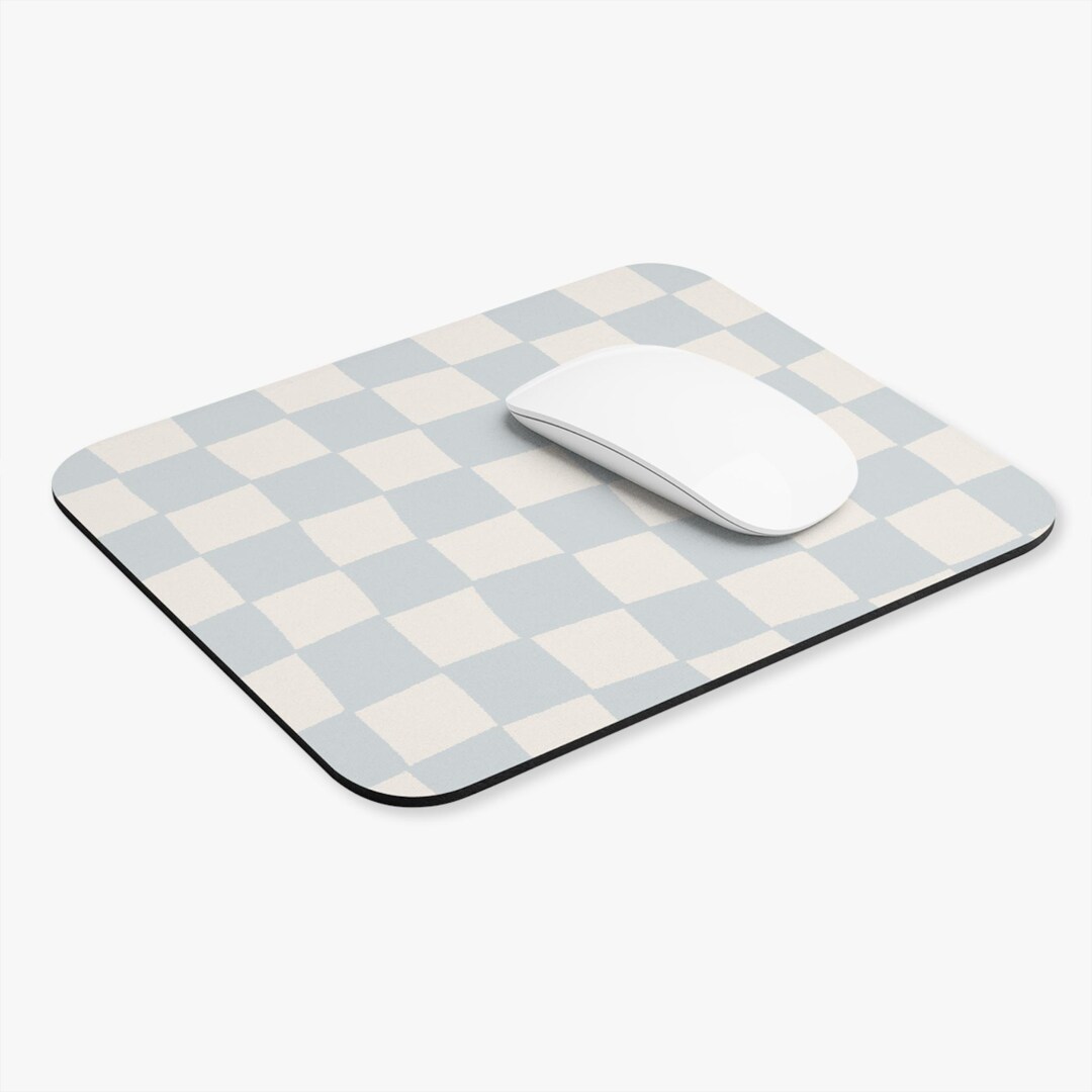 Mouse Pad (rectangle) - Blue Checkered Print - Etsy