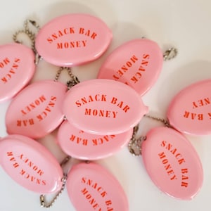 Snack Bar Money Retro Vintage Rubber Coin Pouch Keychain - Etsy