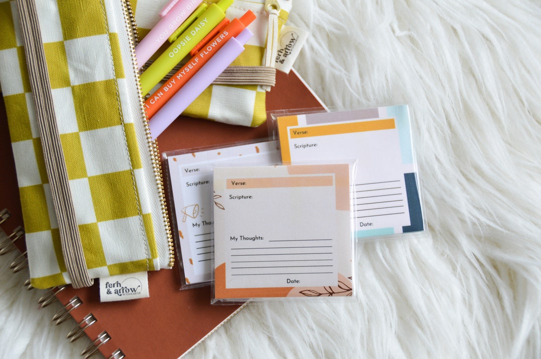 Bible Verse Sticky Notes Floral - Etsy