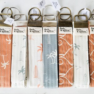 Beach Palms Wristlet Key Fob Keychain for Surfer Girls & Surf Inspired ...