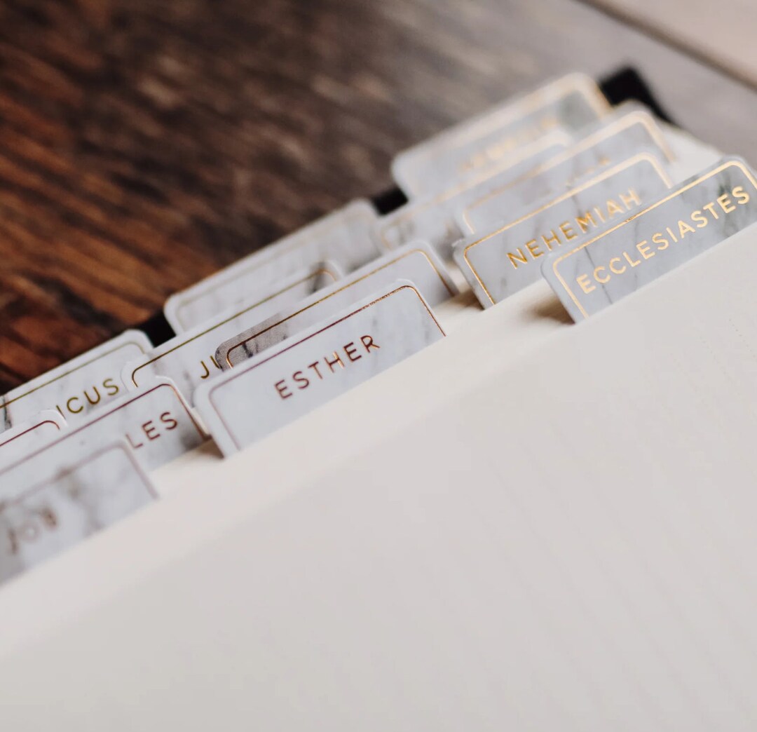 Marble Bible Tabs - Etsy