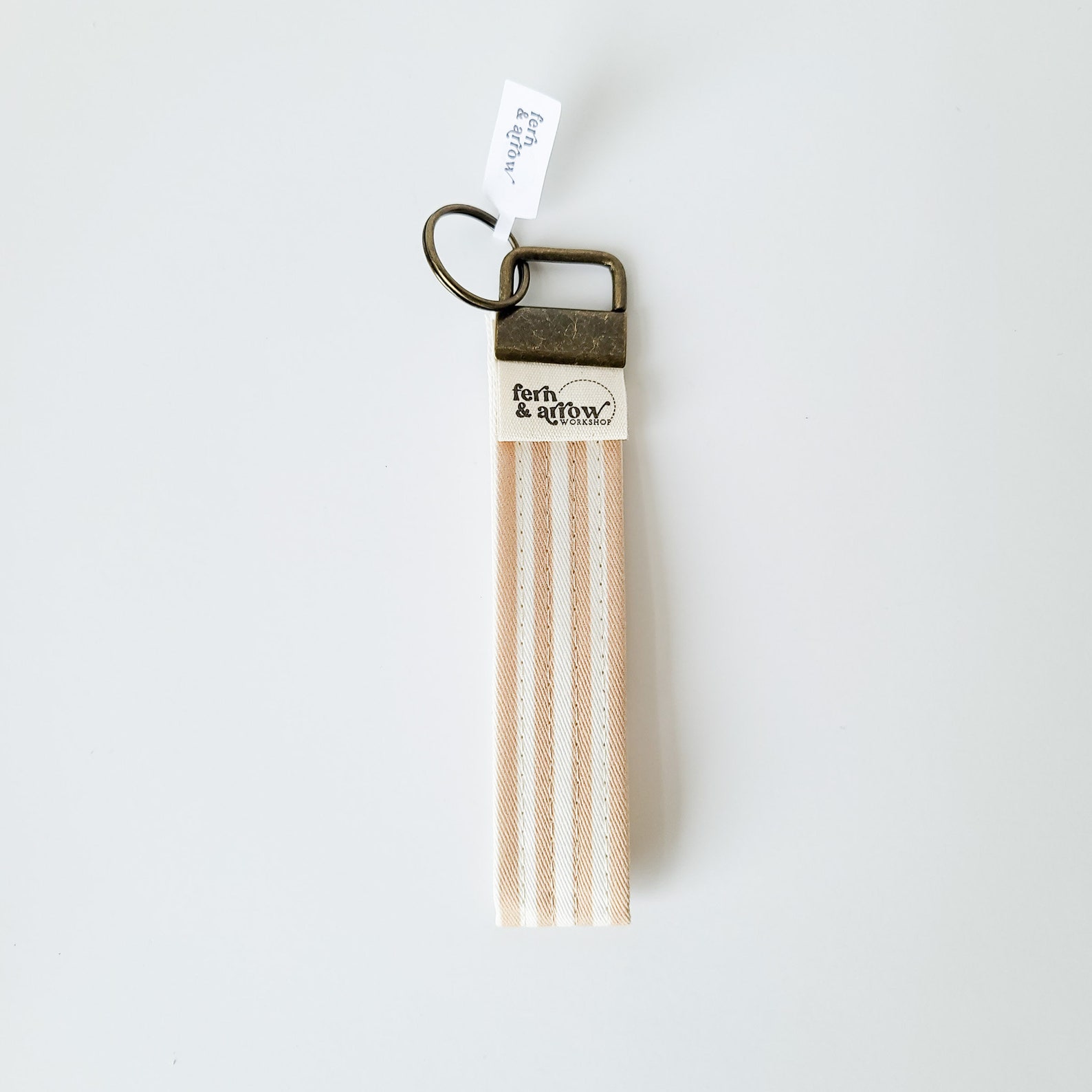 Umbrella Stripe Key Fob Wristlet Keychain - Etsy