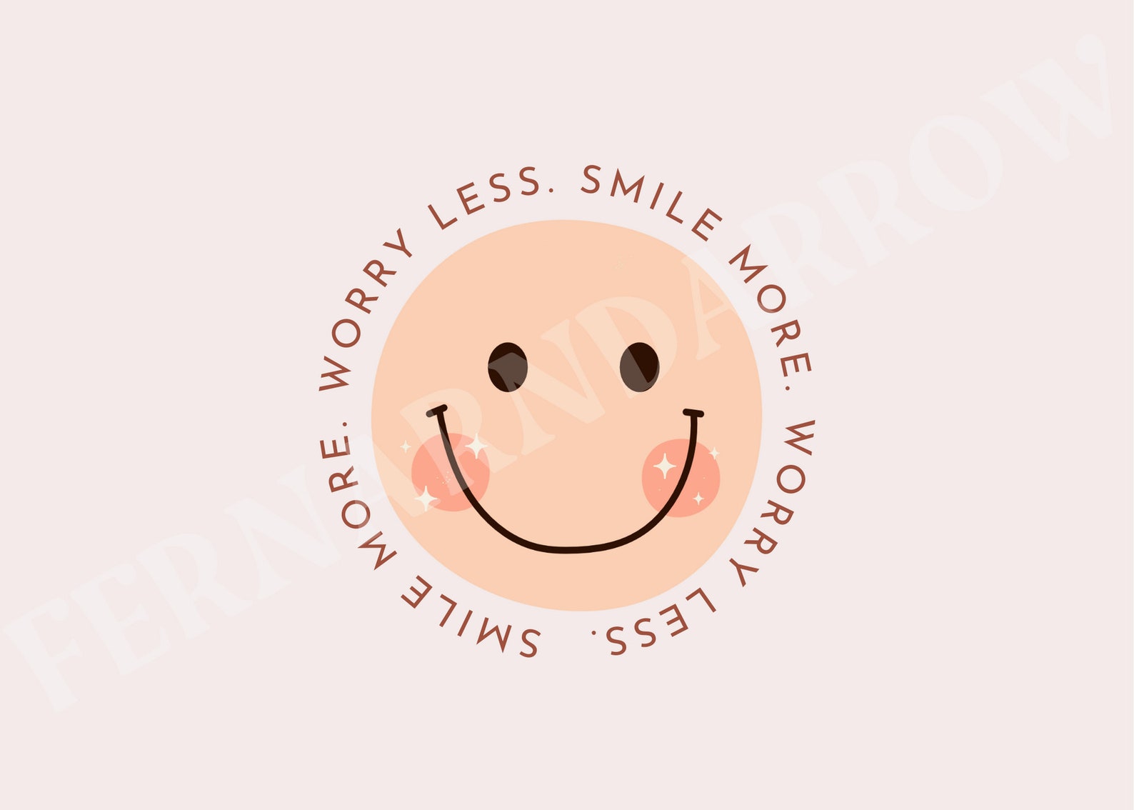 Smile More Worry Less SVG / Smiley Face SVG / Sublimation | Etsy