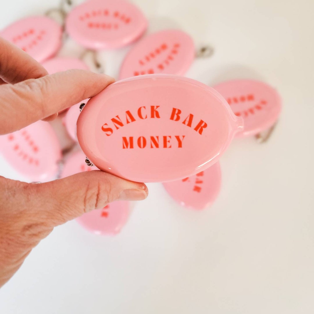 Snack Bar Money Retro Vintage Rubber Coin Pouch Keychain - Etsy