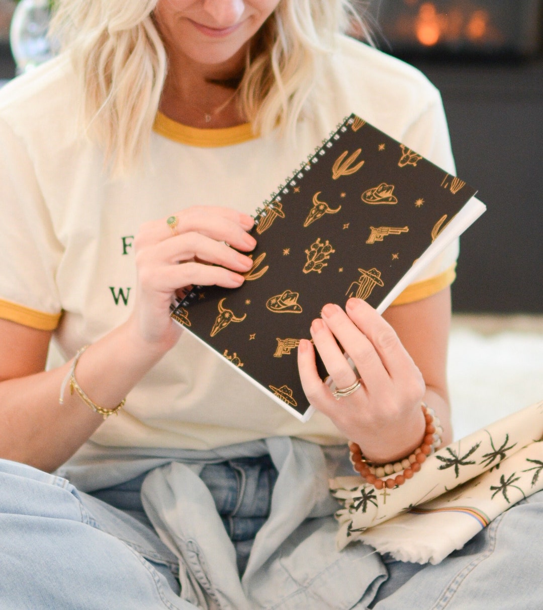 Western Cowgirl Notebook: Lined Journal With Cowboy Artwork - Etsy