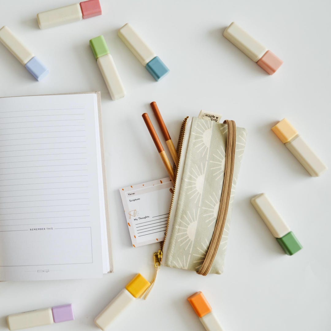 Elastic Pen Pouch for Notebooks in Horizon Print - Etsy