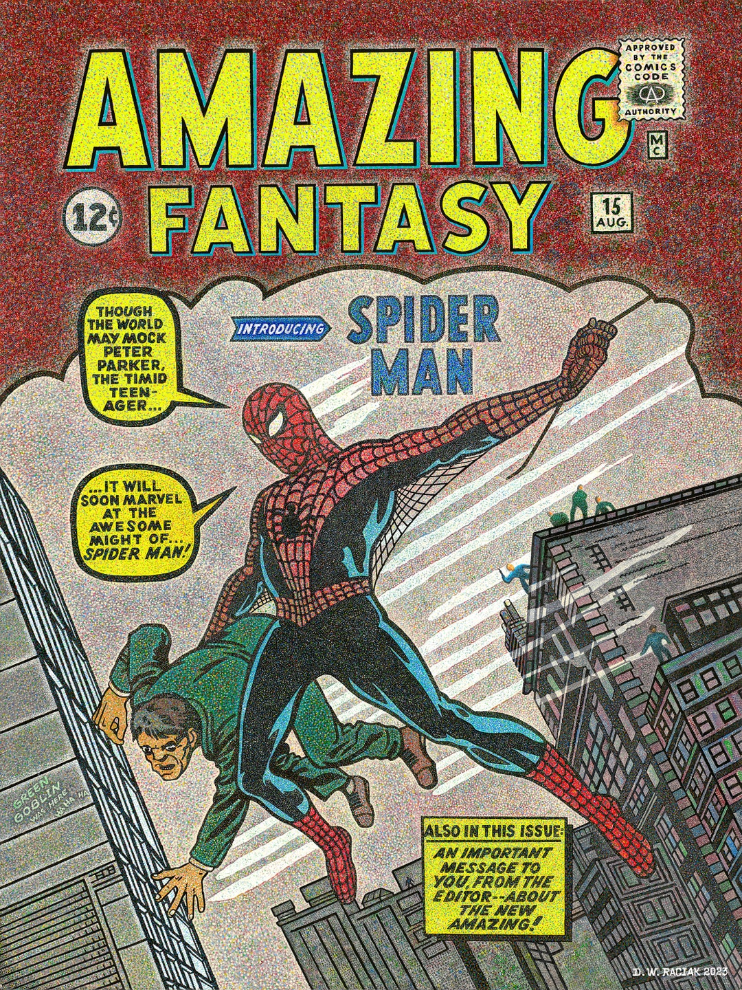 Artwork by Daniel Raciak- Comic Book Cover #2 - Etsy