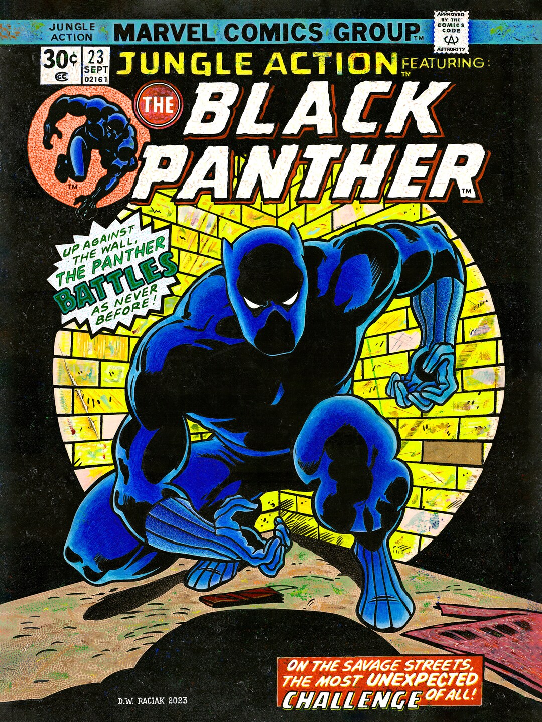 Artwork by Daniel Raciak- Comic Book Cover #4 - Etsy