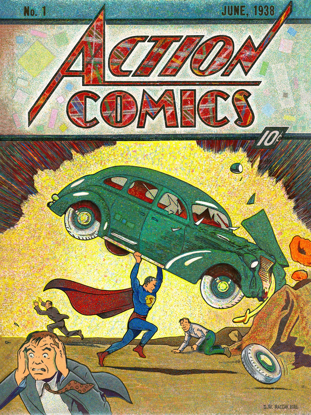 Artwork by Daniel Raciak- Comic Book Cover #3 - Etsy