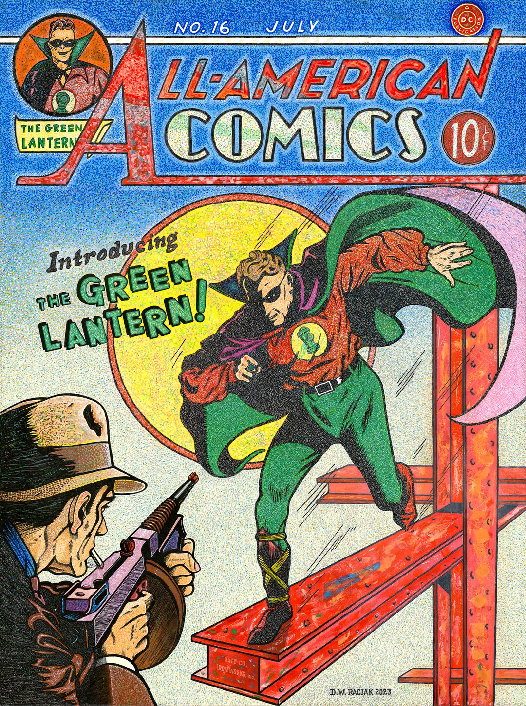 Artwork by Daniel Raciak- Comic Book Cover #6 - Etsy