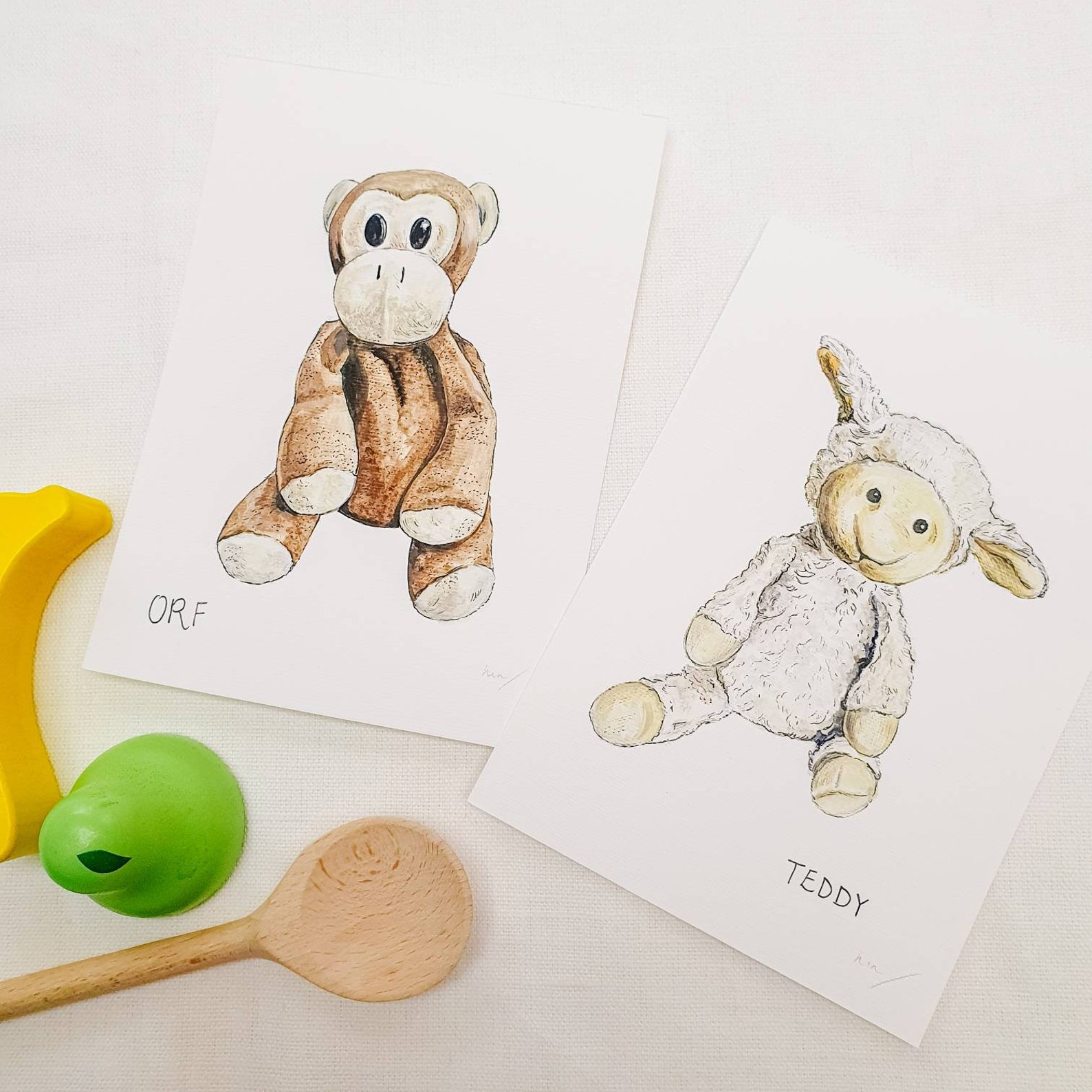 Personalised Favourite Toy Illustration // Custom Toy Portrait - Etsy
