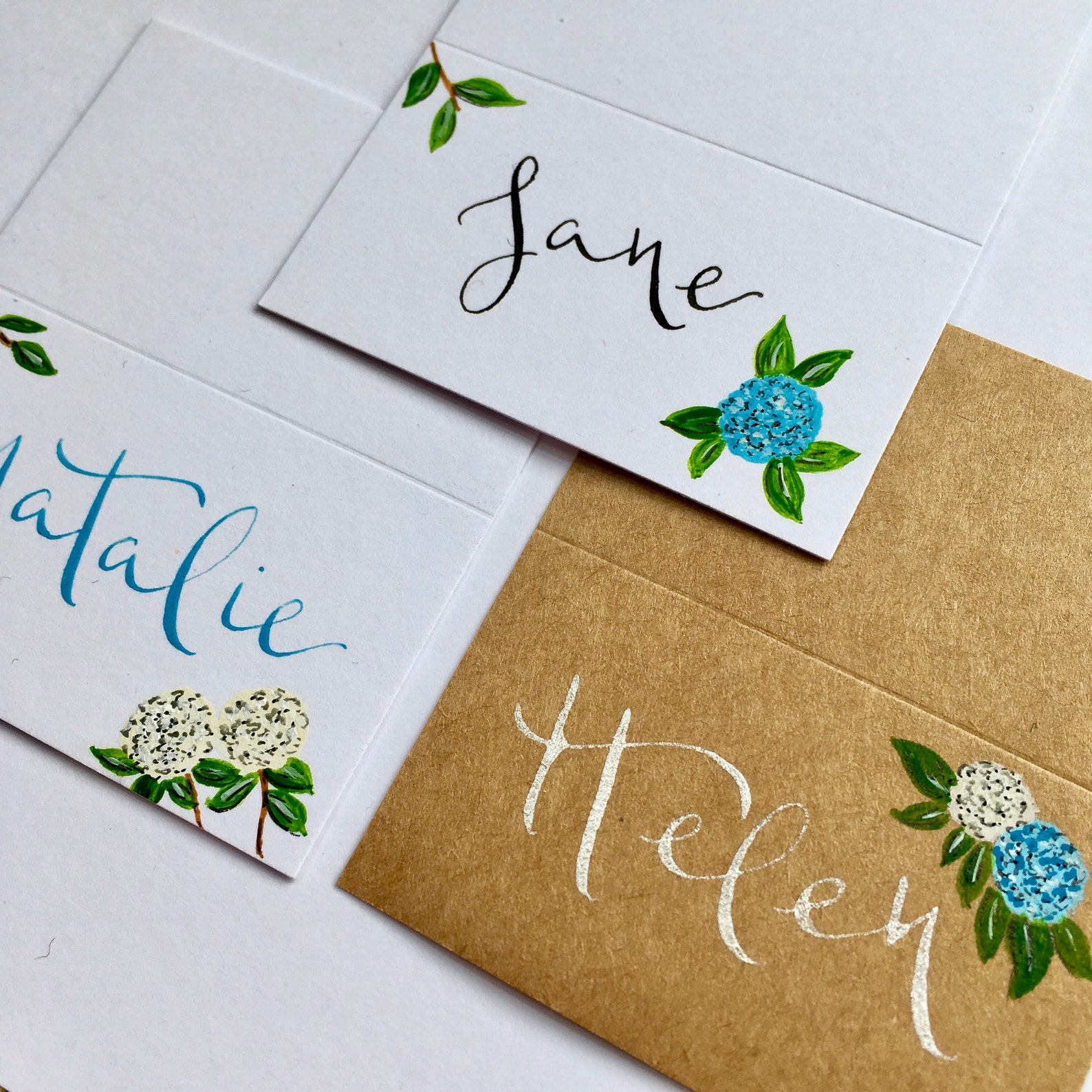 Custom Hand Written Calligraphy Wedding Place Cards // Rustic - Etsy UK