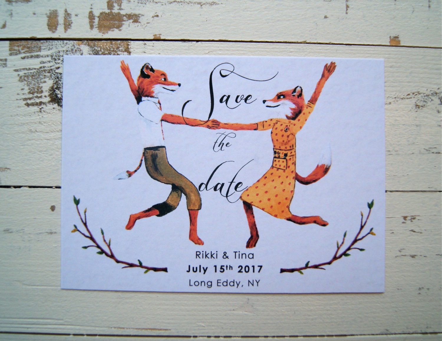 Fantastic Mr Fox Save the Date Cards - Etsy