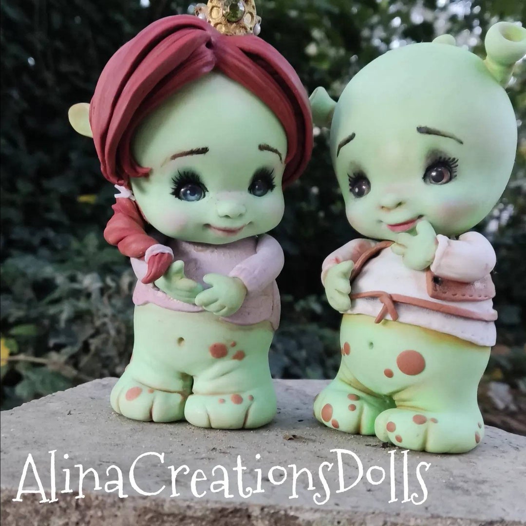 Fiona and Shrek Double Figurine. - Etsy