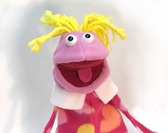 Cute GIRL PUPPET CUSTOM Professional Hand Rod Puppet Full - Etsy