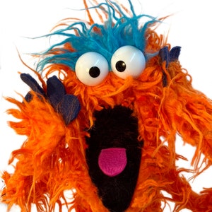 Orange Shaggy Chin Pro Monster Hand Puppet - Etsy
