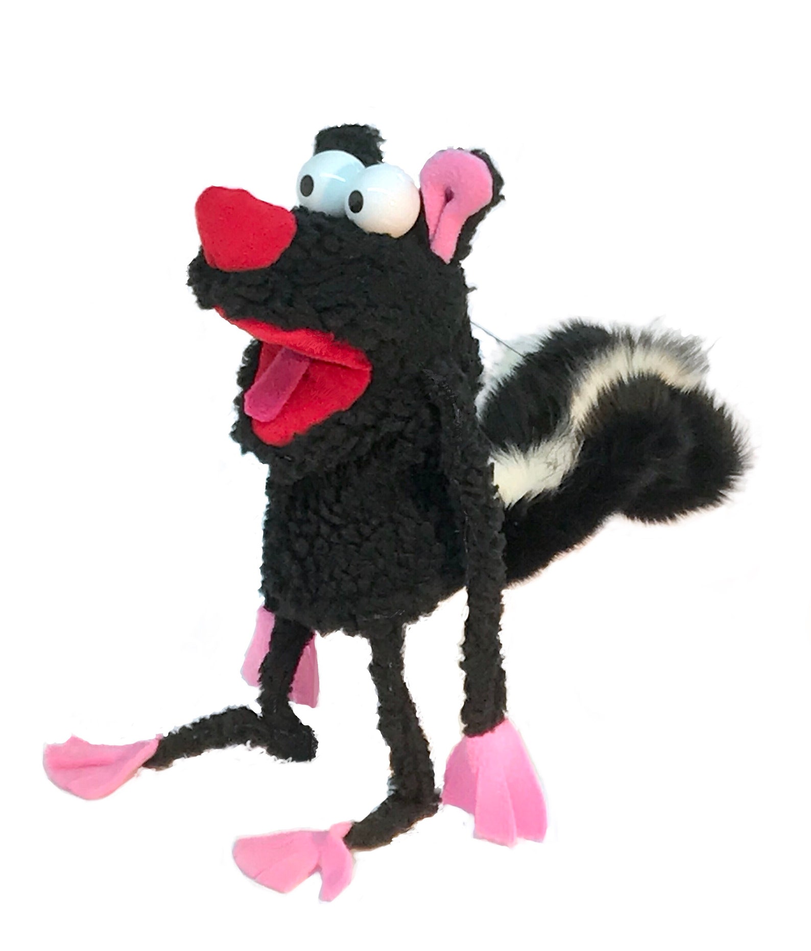 Squeaky Skunk Hand Puppet Designed and Handmade by Steven - Etsy
