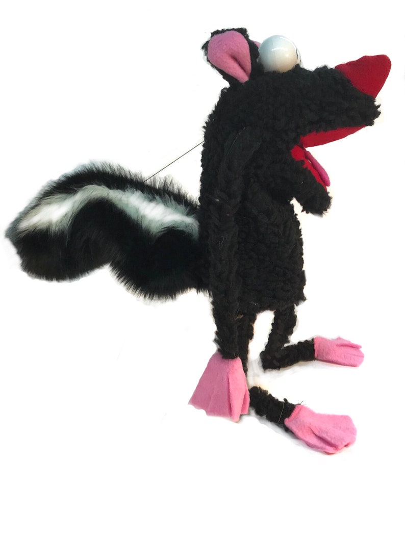 Squeaky Skunk Hand Puppet Designed and Handmade by Steven - Etsy