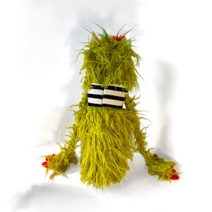 Green Shaggy Chin Pro Monster Hand Puppet - Etsy