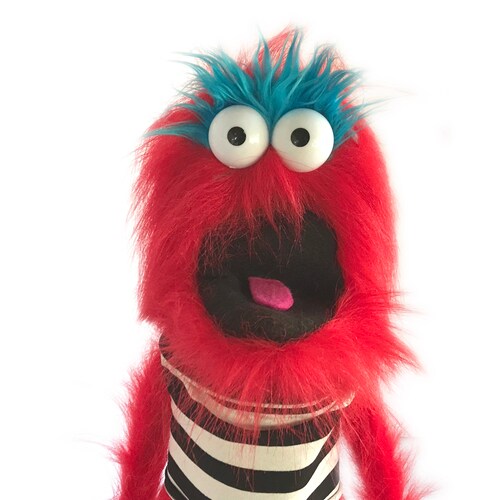 MONSTER PUPPET Lulu CUSTOM Professional Hand Rod Puppet - Etsy