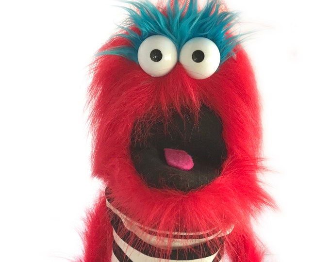 Red Chin-pro, Professional Monster Hand Puppet - Etsy