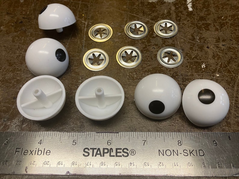 3 Pairs of Puppet Eyes, 6X 35 Millimeters Diameter. - Etsy