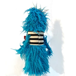 Blue Shaggy Chin Pro Monster Hand Puppet - Etsy