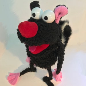 Squeaky Skunk Hand Puppet Designed and Handmade by Steven Barkley - Etsy