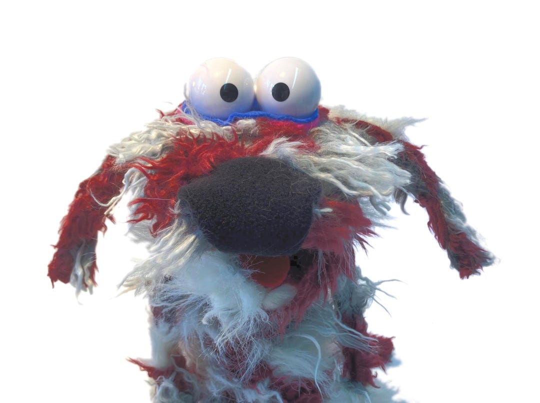 Delux Scruffy Dog Hand Puppet - Etsy