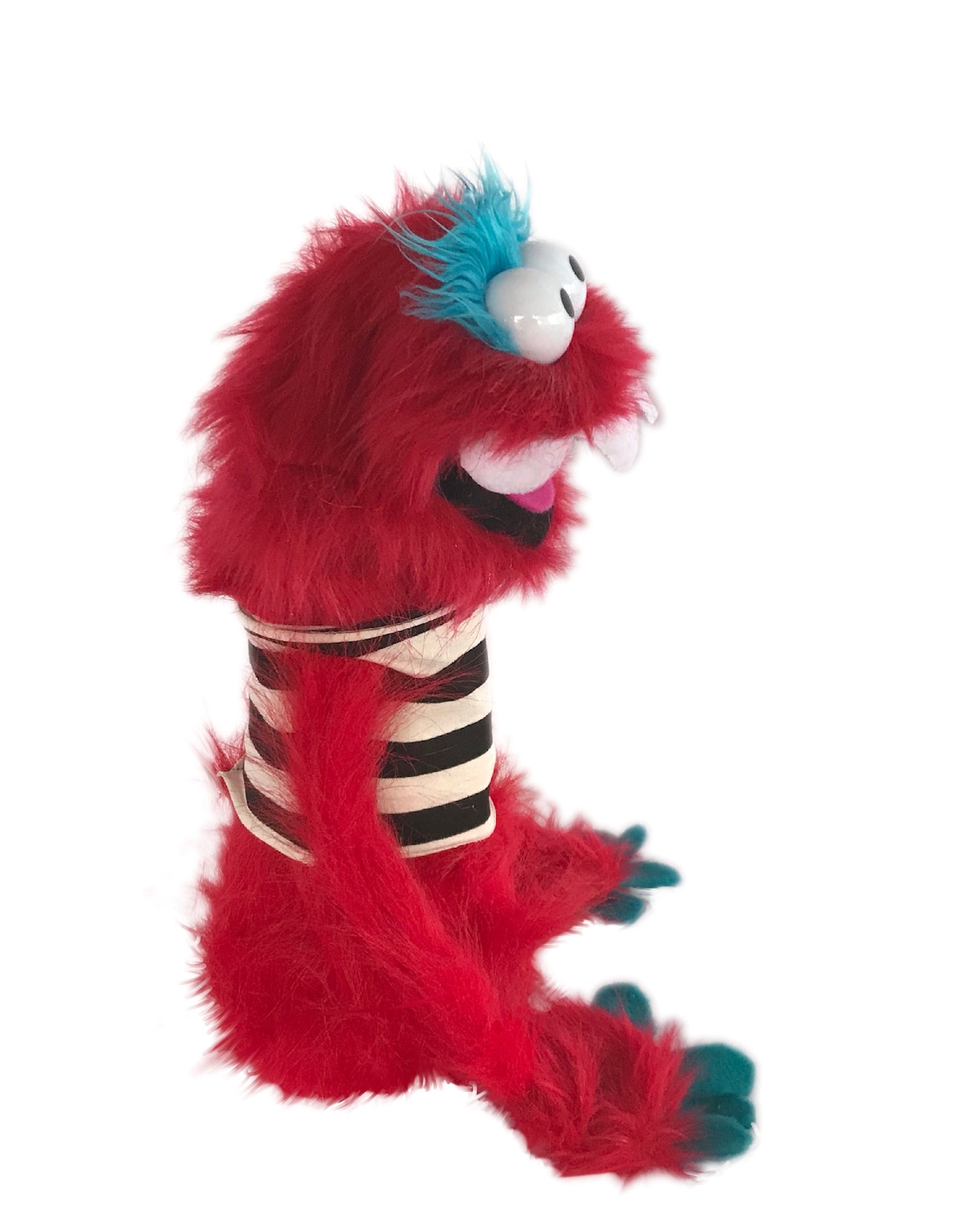 Red Fuzz-pro Professional Monster Hand Puppet - Etsy Australia