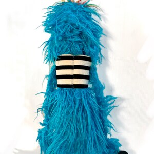 Blue Shaggy Fuzz Pro Monster Hand Puppet - Etsy