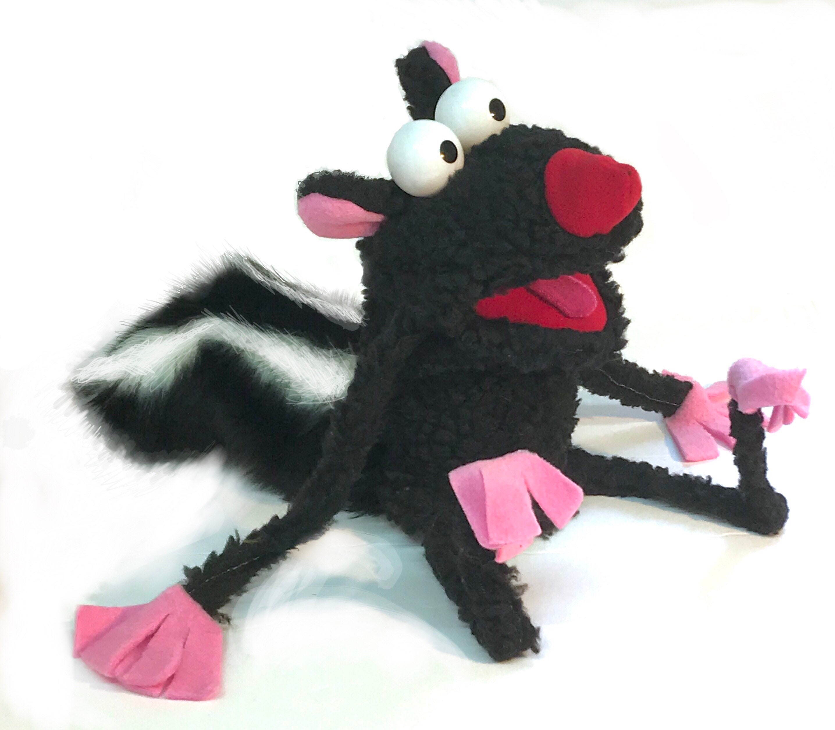 Squeaky Skunk Hand Puppet Designed and Handmade by Steven - Etsy Canada