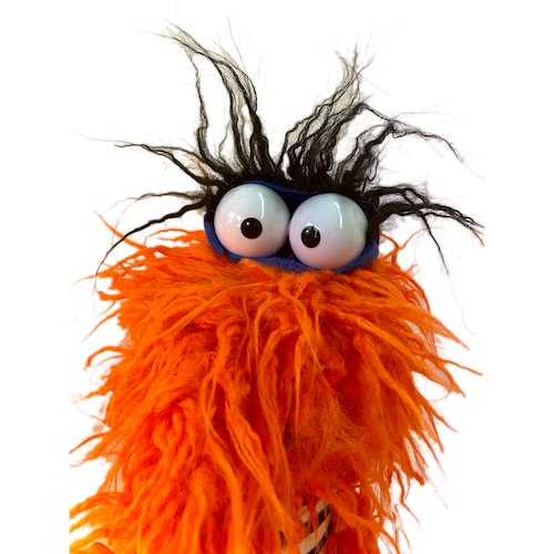 Red Fuzz-pro Professional Monster Hand Puppet - Etsy