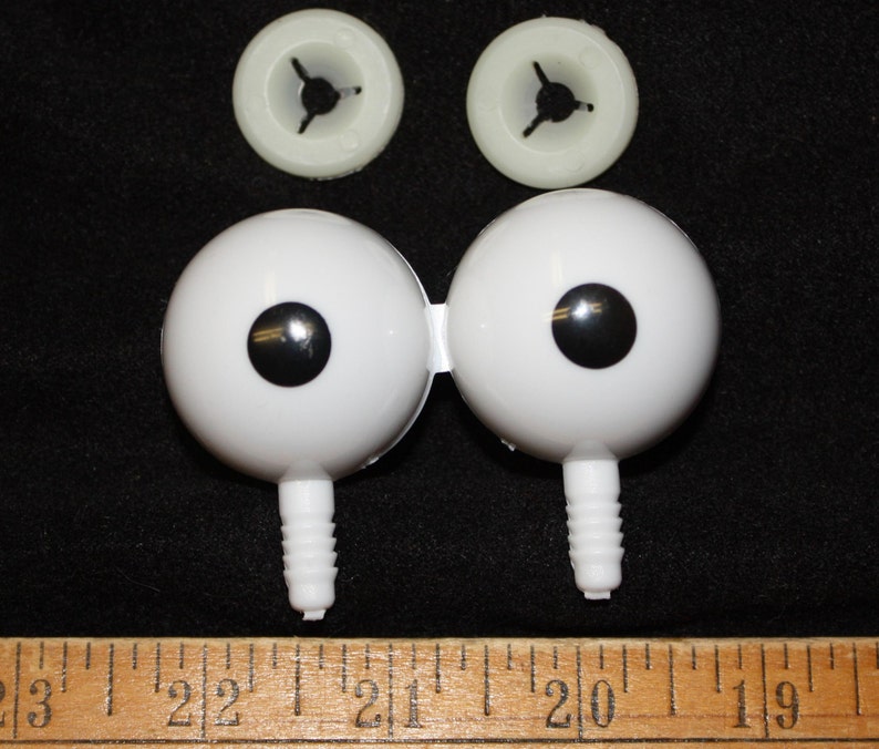 Three(3) Sets of (elmo Style) Puppet Eyes With Fasteners - Etsy