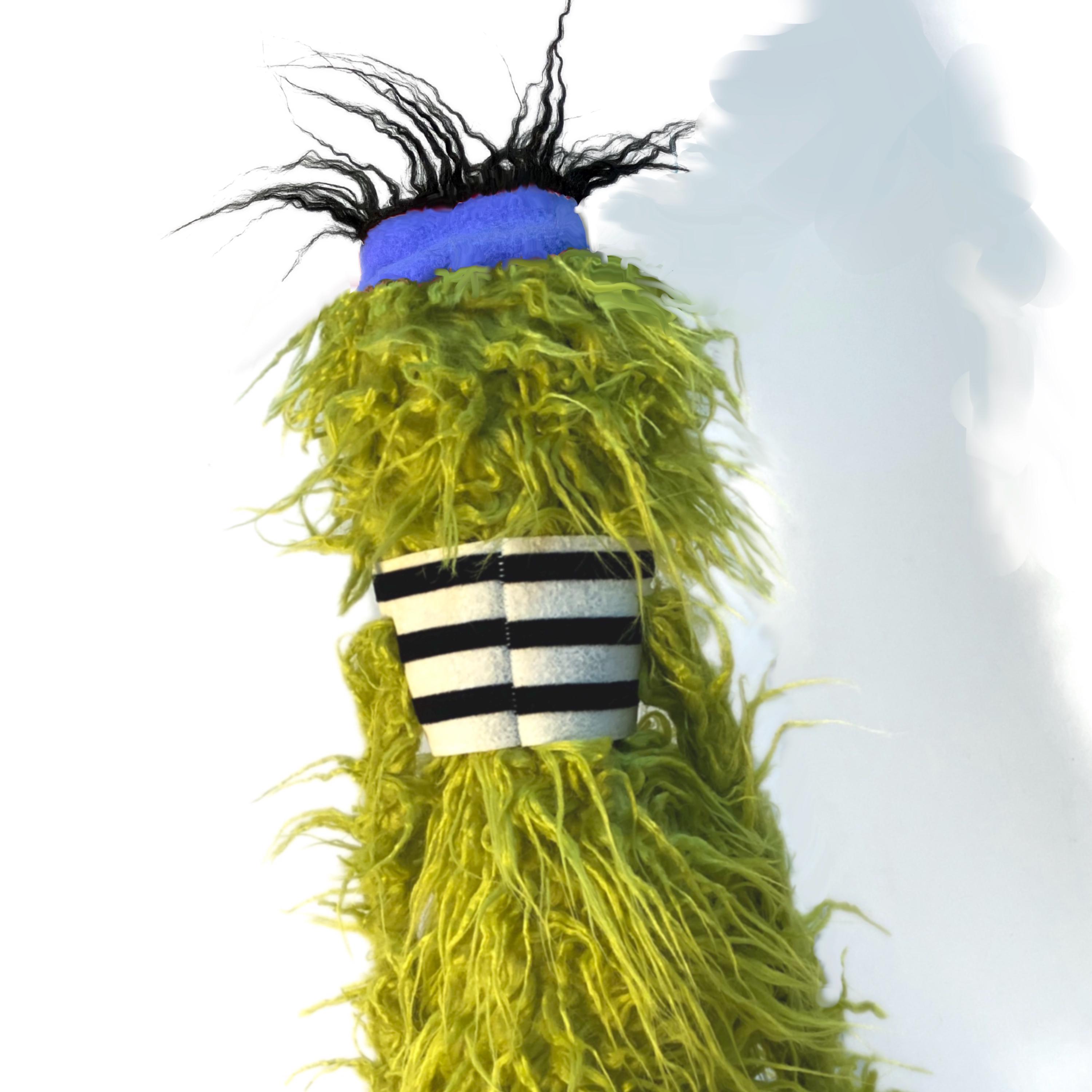 Green Shaggy Shnoz-pro, Professional Monster Hand Puppet - Etsy