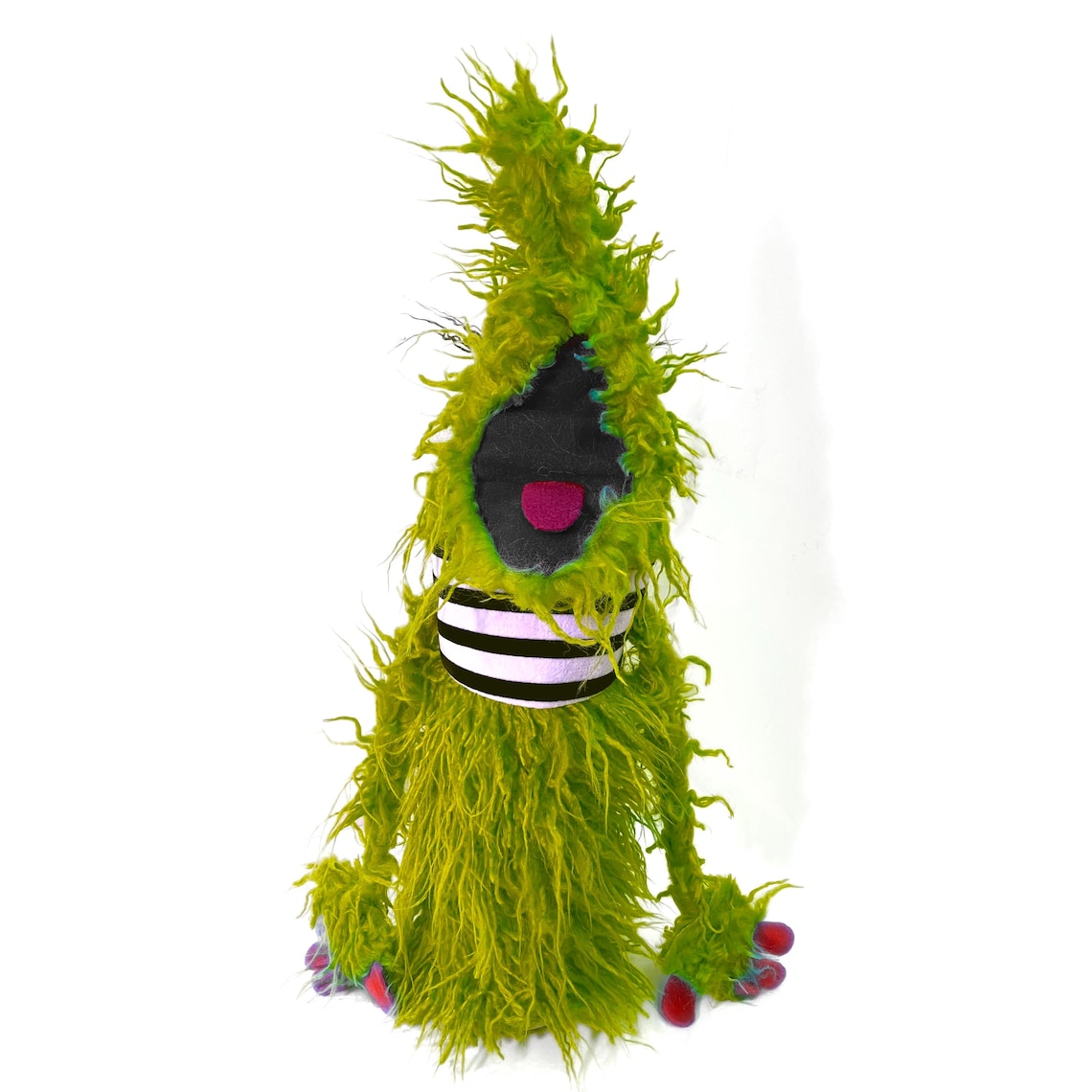 Green Shaggy Shnoz-pro, Professional Monster Hand Puppet - Etsy