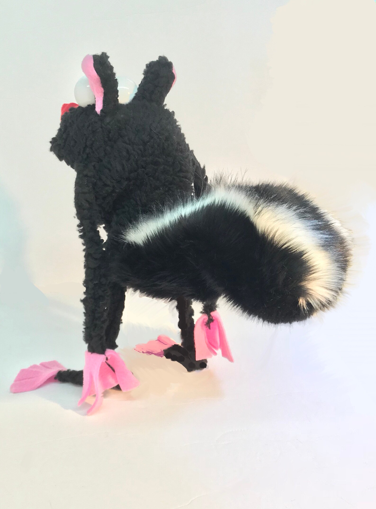 Squeaky Skunk Hand Puppet Designed and Handmade by Steven - Etsy
