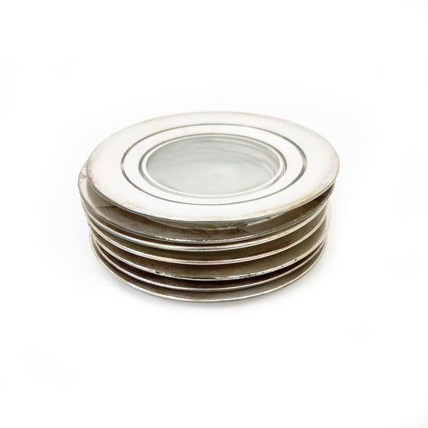 Silver Rim Plates - Etsy