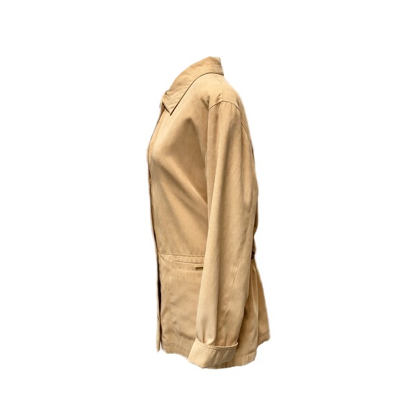 1970s Mod Faux Suede Long Sleeve Jacket Gem 0117