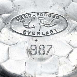 Vintage Mid Century Set of Everlast Hand Forged Aluminum Ice Bucket and ...