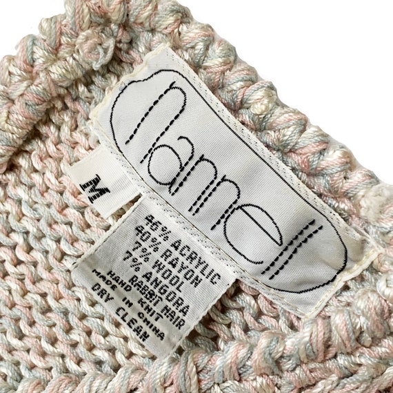 80's Pastel Nannel Hand Knit Sweater - Gem