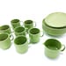 Mid-century Modern Oneida Retro Green Melmac Dining Set - 21 Pieces - Etsy