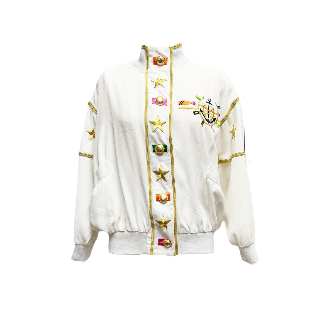 80's Vital Elements Nautical Captains Jacket - Etsy