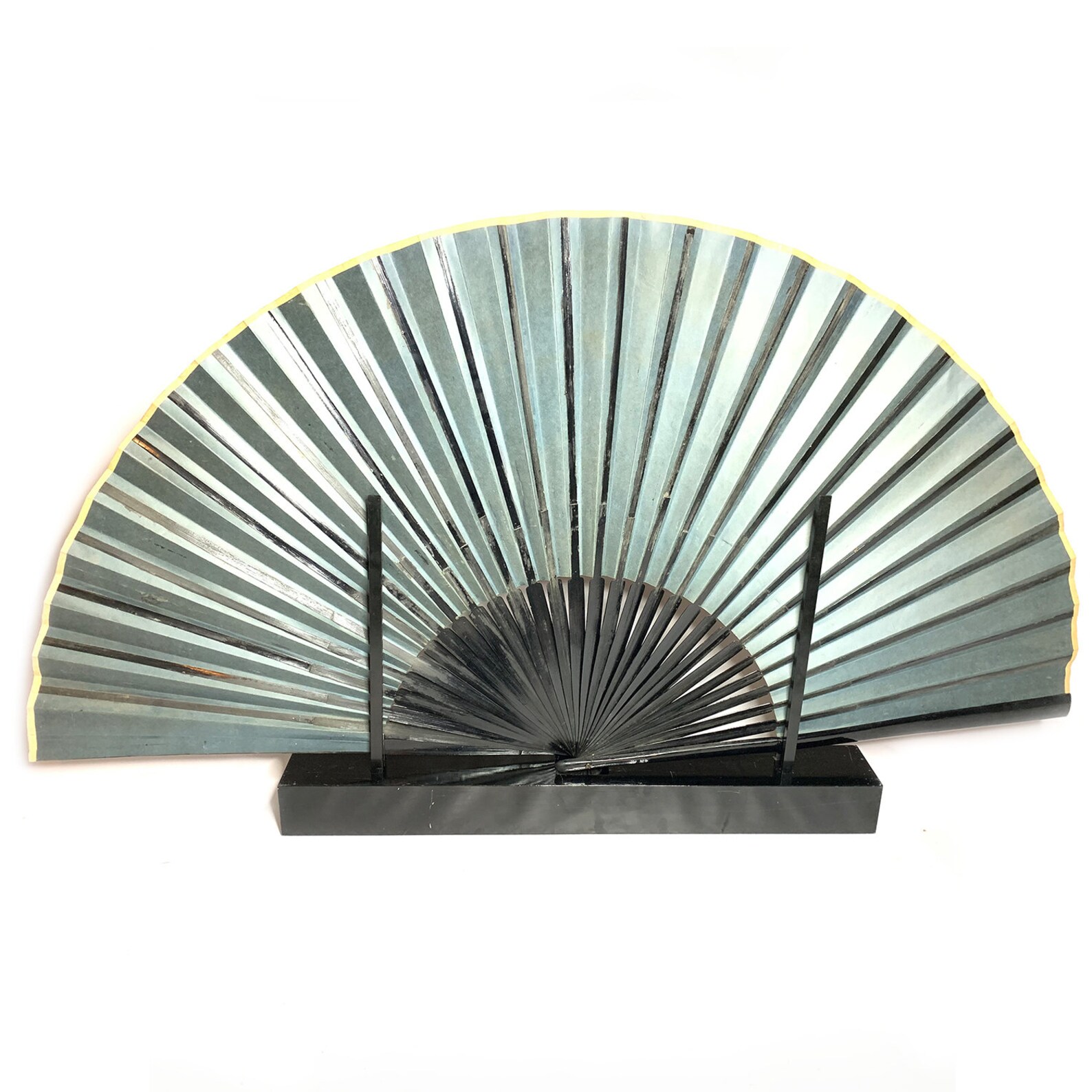 Giant Hand Made Japanese Lacquer Fan With Display - Etsy