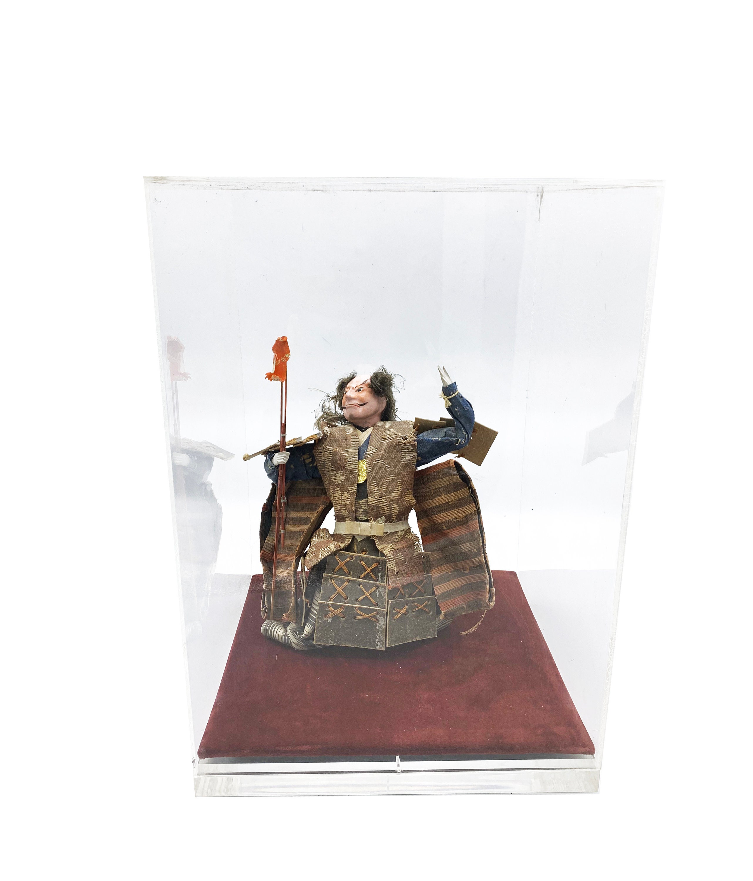 Antique Japanese Emperor Ojin Hina Doll on Display Stand, Handmade - Etsy