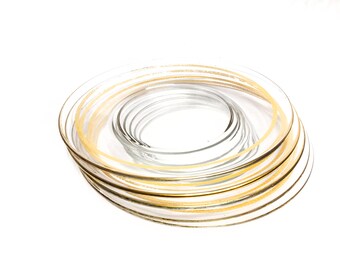 Gold Rim Glass - Etsy