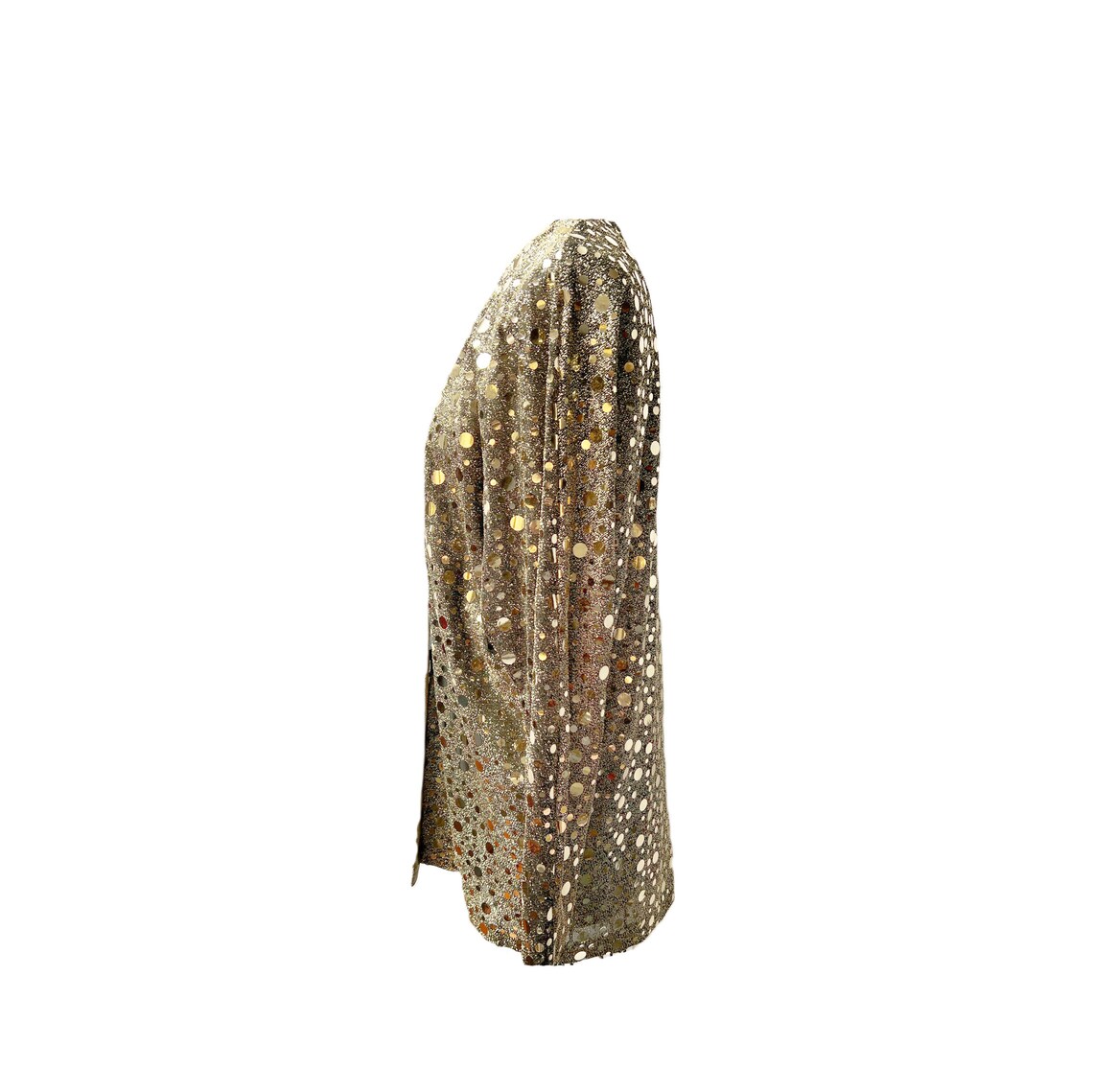 80's Ginger Bort Metallic Gold Sequin Glam Cardigan - Etsy