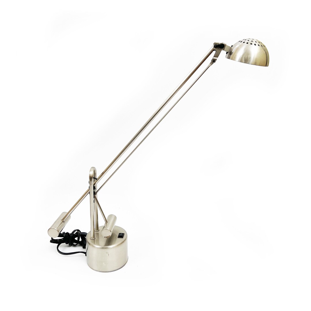 Vintage Large Polished Steel Counter-balance Desk Lamp - Etsy