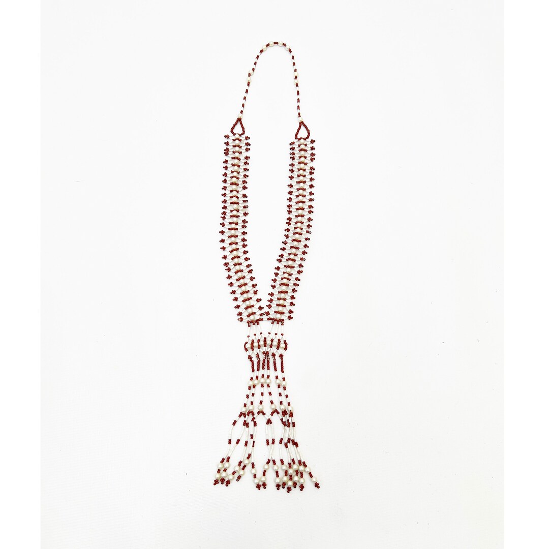 Retro Beaded Fringe Shango Statement Necklace - Etsy