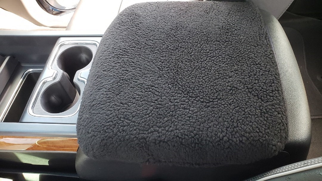 Designed for Chevy Tahoe 2015-2025 Faux Sherpa Auto Armrest Center ...